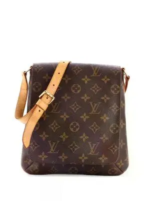 LOUIS VUITTON Musette Salsa Handbag Monogram Canvas Pm Shoulder Bag - Brown