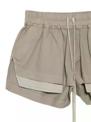 Rick Owens Drawstring Layered Shorts - Neutrals