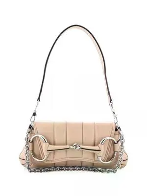 Gucci Horsebit Chain Vertical Quilted Leather Small Shoulder Bag - Pink