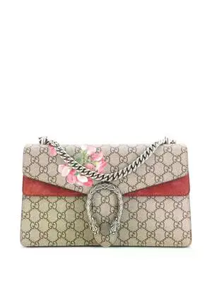 Gucci Dionysus Bag Blooms Print Gg Coated Canvas Small Shoulder Bag - Brown