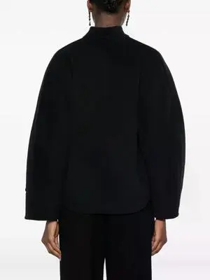 FORTE_FORTE Embroidered Buckle-fastening Coat