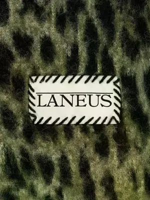 LANEUS Leopard-pattern Scarf
