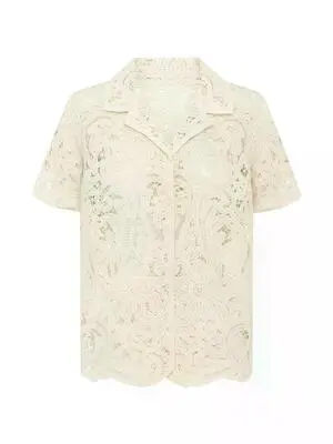 ALL THAT REMAINS Freya Floral-lace Shirt