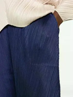 Issey Miyake Plissé-effect Cropped Trousers