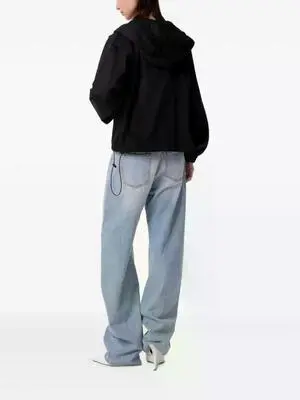 GAELLE PARIS Hooded Drawstring Bomber Jacket