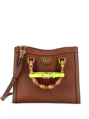 Gucci Diana Nm Bamboo Handle Leather Small Tote Bag