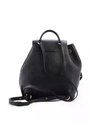 LOUIS VUITTON Montsouris Nm Monogram Empreinte Leather Pm Backpack