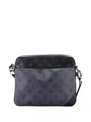 LOUIS VUITTON Trio Messenger Bag Reverse Monogram Eclipse Canvas Crossbody Bag - Black