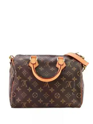 LOUIS VUITTON Speedy Bandouliere Bag Monogram Canvas 25 Satchel - Brown
