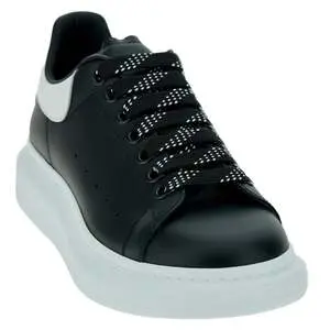 Alexander McQueen Leather Oversize Sneakers - Black