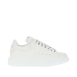 Alexander McQueen Leather Oversize Sneakers - White