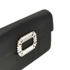 ROGER VIVIER Sexy Choc' Satin Clutch