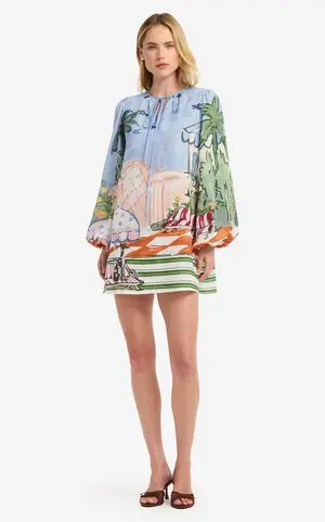 LEO LIN Juniper Tunic Poplin Mini Dress