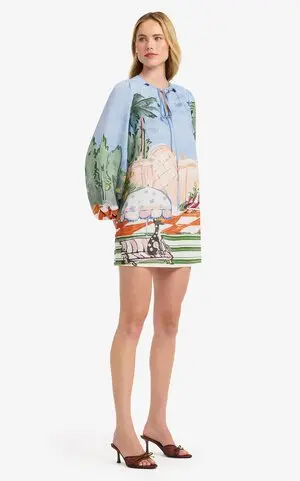 LEO LIN Juniper Tunic Poplin Mini Dress