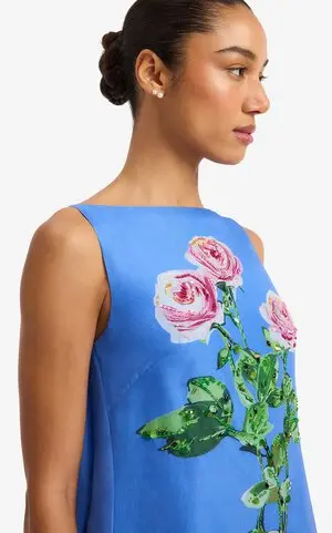 LEO LIN Yumei Embellished Silk Gown