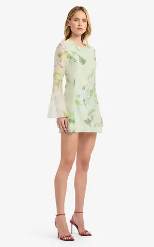 LEO LIN Suzanne Linen-blend Mini Dress