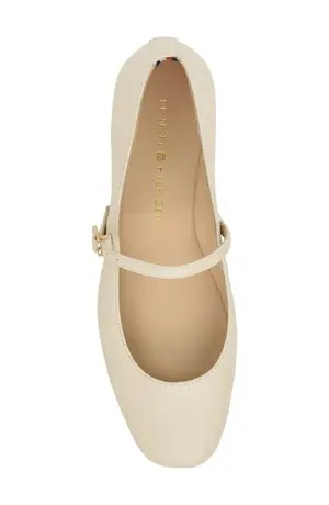 Tommy Hilfiger Savoyn Faux Leather Mary Jane Flat - Chic Bone