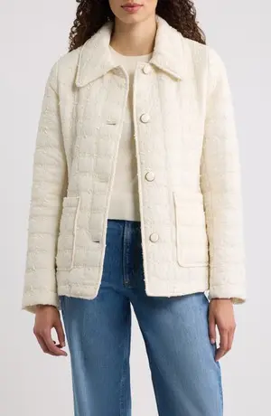 CECE DUPRAZ Quilted Barn Jacket - Cream