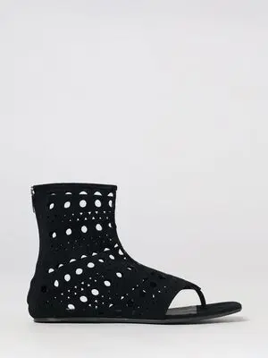 Alaïa Alai�a Vienne Suede Thong Sandals With Back Zip