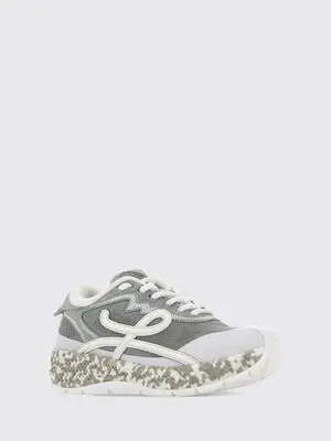 Loewe Pogo Suede And Technical Fabric Low-top Sneakers - Gray