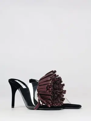 Alaïa Alaia Lambskin Mules With Fringes And High Stiletto Heel