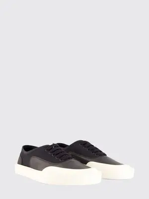 CHRISTIAN LOUBOUTIN Tactical Skate Low-top Sneakers In Canvas And Calf Leather - Black