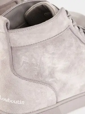 CHRISTIAN LOUBOUTIN Louis Canopy Suede High-top Sneakers