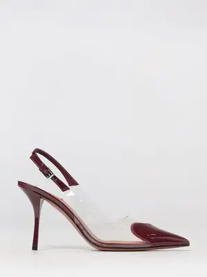 Alaïa Alaia Le Cå“ur Patent Leather And Pvc Slingback Pumps - Red