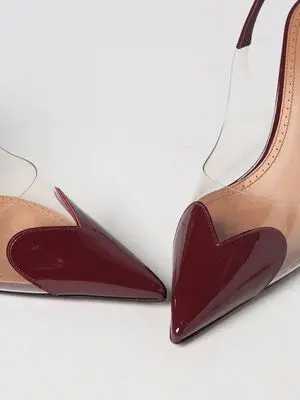 Alaïa Alaia Le Cå“ur Patent Leather And Pvc Slingback Pumps