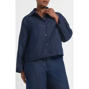 ESTELLE Winslow Pinstripe Cotton Jacket