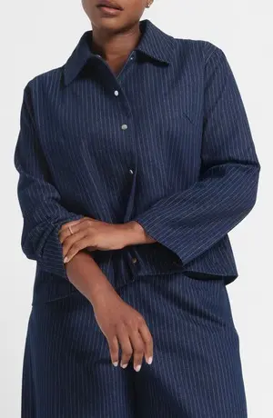 ESTELLE Winslow Pinstripe Cotton Jacket