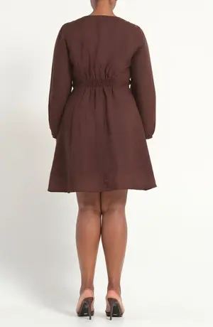 ESTELLE Adira Linen Blend Minidress