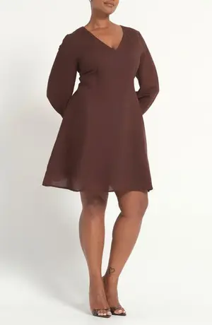 ESTELLE Adira Linen Blend Minidress