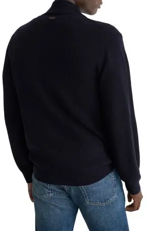 Eton Merino Wool Full Zip Cardigan