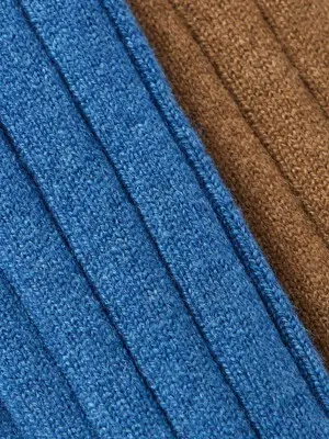 Johnstons Of Elgin Set Of Two Ribbed-knit Cashmere-blend Socks