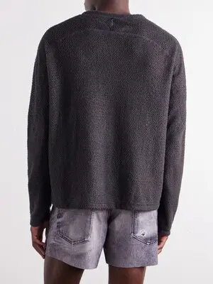 Satisfy Logo-appliquéd Fuzzfleece™ Ad T-shirt