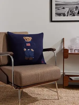 Ralph Lauren Polo Bear Wool-blend Jacquard Cushion