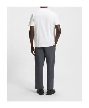 Hugo Boss Logo-mesh Crewneck T-shirt