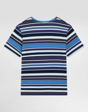 Dolce & Gabbana Striped Appliqué T-shirt