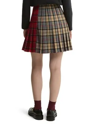 Barbour Plaid Wrap Midi Skirt