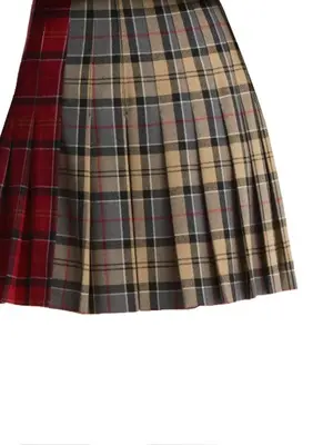 Barbour Plaid Wrap Midi Skirt