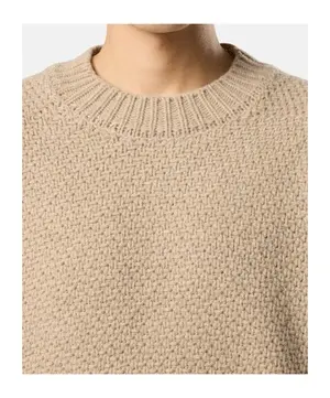Stone Island Textured Crew Neck Knitted Jumper