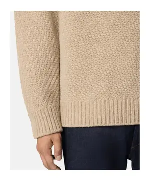 Stone Island Textured Crew Neck Knitted Jumper