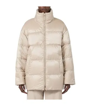 Max Mara High-neck Long-sleeve Padded Jacket - Nude