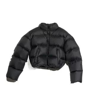 Gucci Crest Embroidered Puffer Jacket - Black