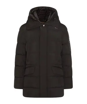 MOORER Long-sleeved Hooded Down Coat