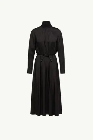 Moncler Leather Logo Long Dress
