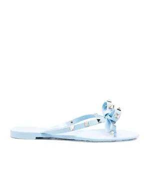 Valentino Garavani Rockstud Bow Detailed Sandals