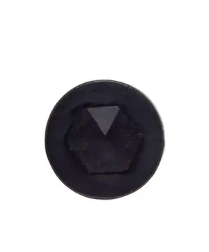 PARTS OF FOUR Single Herkimer Spike Ear Stud - Black