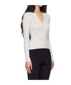 FLORE FLORE Iman Long-sleeve T-shirt - Light Grey